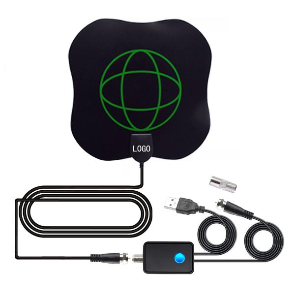 Quality High gain tv antenna with  amplifier Uhf Vhf dvb t2 Hdtv digital indoor tv antenna for sale