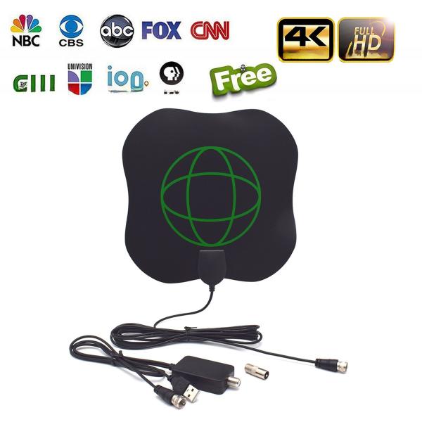 Quality High gain tv antenna with amplifier Uhf Vhf dvb t2 Hdtv digital indoor tv for sale