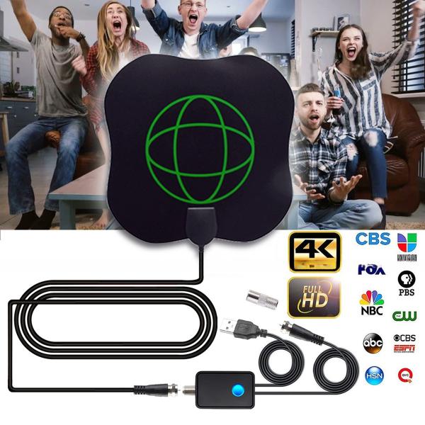 Quality High gain tv antenna with amplifier Uhf Vhf dvb t2 Hdtv digital indoor tv for sale