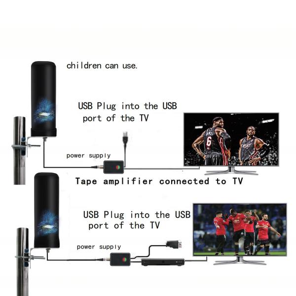 Quality High-Performance Outdoor TV Antenna DVB HDTV Booster with Indoor/Outdoor Digital for sale