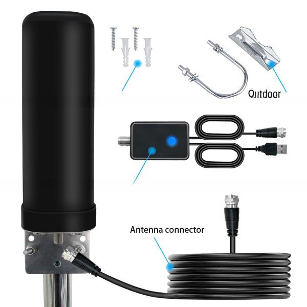 Quality High quality outdoor digital TV barrel antenna HDTV DVB-T2 ATSC home HD ground for sale