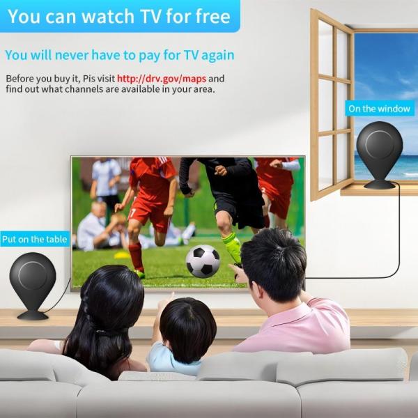 Quality 2400-2500MHz 50 Miles Range DVB-T2 HDTV Digital TV Antenna for Indoor/Outdoor for sale