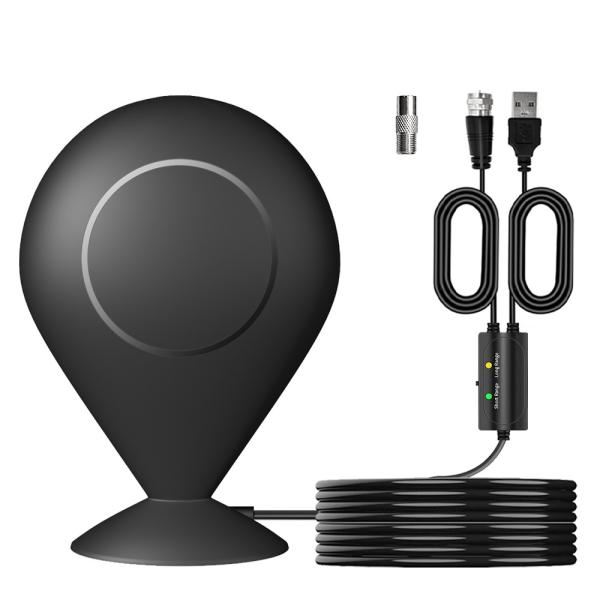 Quality 800-2600MHz 228mm DVB t T2 Paddle Aerial Antenna with Magnetic Base UV Protected ABS Iron and Input Impendence 75 Ω for sale