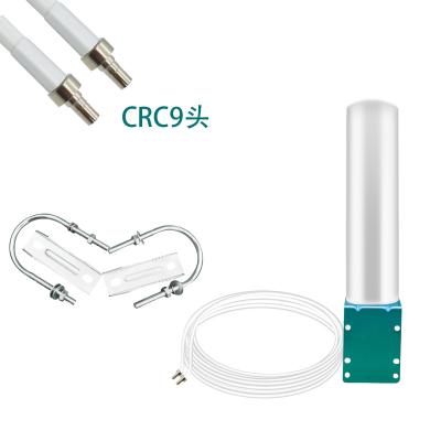 China Barrel 2.4GHz 5.8GHz Dual Band 14dBi High Gain Outdoor 5GHz WiFi Antenna with  CRC9 Extension Cable for sale