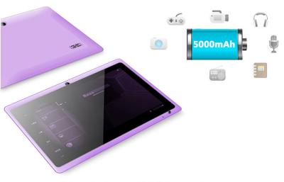 China cámara dual 800 * 480 mediados del panel táctil del Tablet PC de Allwinner de 7 pulgadas mini en venta