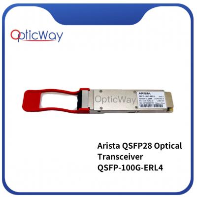 China Arista QSFP-100G-ERL4 XVR-10250-20 Qsfp28 hasta 30Km SMF QSFP28 Transceptor de fibra óptica en venta