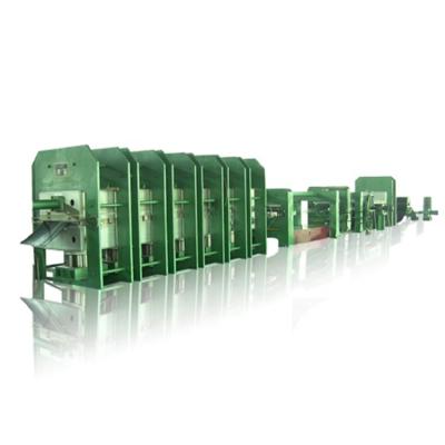 China Pressão de vulcanização automática de cintura transportadora de núcleo de tecido de 75 kW para requisitos do cliente à venda