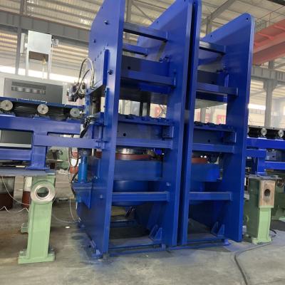 China Pressão de vulcanização automática de cintura transportadora de núcleo de tecido de 75 kW para requisitos do cliente à venda