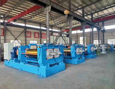 Cina Compound di gomma due rotolatori Macchina di miscelazione aperta con spazio di rotolamento massimo 0,1-15 mm in vendita