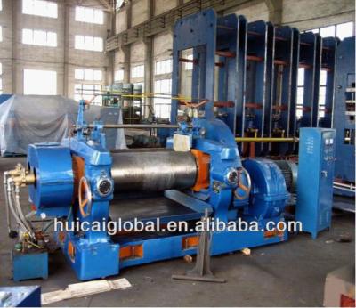 China 28 ton gewicht Rubber Two Roll Mill Mixing Mill Machine voor de productie van verwerkende installaties Te koop