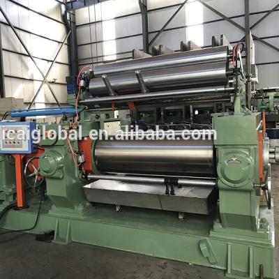China 380V Spanning Rubber Two Roll Mixing Mill met automatische besturing en menging Te koop