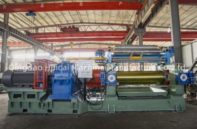 China Mecador automático de borracha de dois rolos, moinho de mistura aberto com rolos de ferro fundido refrigerados à venda