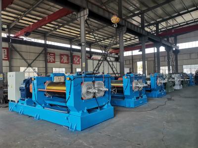 Cina 55kw di potenza motrice macchina di miscelazione di gomma di tipo aperto in 1200 mm lunghezza di lavoro dei rulli in vendita