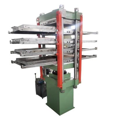 中国 ゴム床を作る機械 ホットプレートサイズ 550*550mm 380V  vulkanising 機械 販売のため