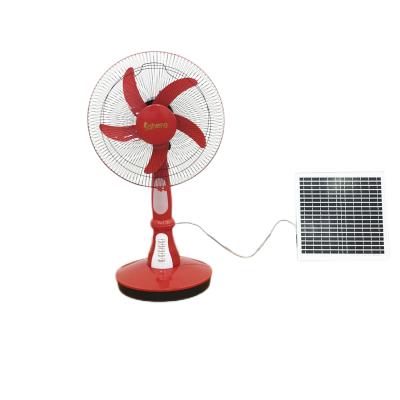 Cina Ventilatore da tavolo ricaricabile solare di alta qualità da 12 V CC con batteria di ricarica e lampada a LED in vendita