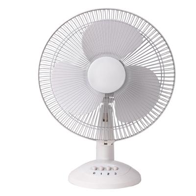 Cina Ventilatore da tavolo ricaricabile bianco 12 pollici 12V plastica digitale Ce ventola di raffreddamento ad aria per uso domestico pezzi di ricambio gratuiti 3 lame in PP 2 pezzi / scatola in vendita