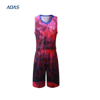 China Adults Custom Breathable Polyester Basketball Wear NBA Sublimation Jersey for sale