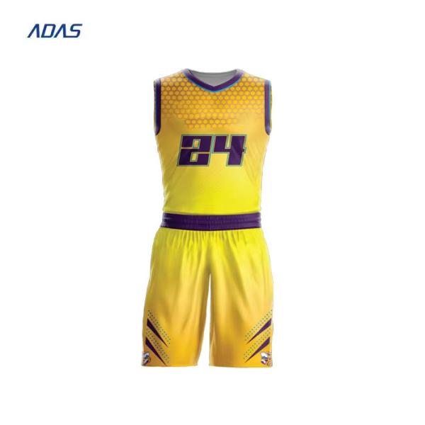 Quality Adults Custom Breathable Polyester Basketball Wear NBA Sublimation Jersey for sale