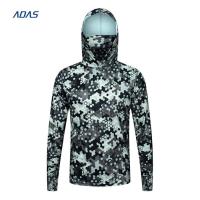 Quality Long Sleeve Fishing Wear Pullover Fishing Shirt Hooded Jersey 160 Gram for sale