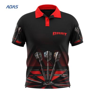 China Embroidered Bespoke Darts Shirts League Jerseys With Allover Printed for sale