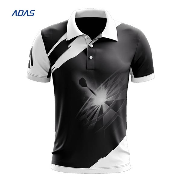 Quality Sublimation Embroidery Dart Shirt Custom Sports Jerseys Allover Printed for sale