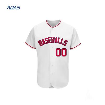 China ODM Youth Softball Uniforms Mesh V Neck Custom Youth Baseball Jerseys for sale