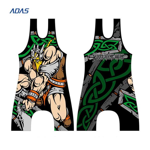 Quality Sand Blast Blank Tight Wrestling Singlet Sublimation Spandex for men for sale