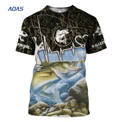 China Quick Dry Fishing Bulk Sublimation Shirts Blank Breathable Polyester Jersey 160g for sale