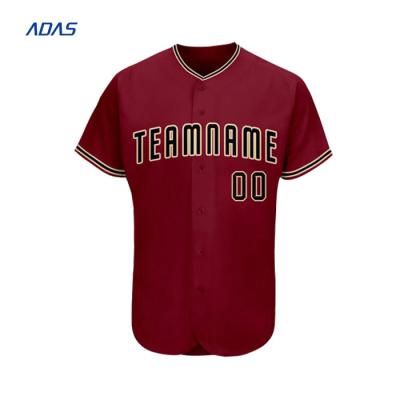 China 100% Polyester Sublimated Pullover Sports Baseball Team Wear Jersey Custom for sale