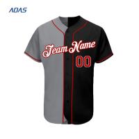 China Custom Made Polyester Sublimation Baseball Team Wear Jersey Sweat Proof for sale