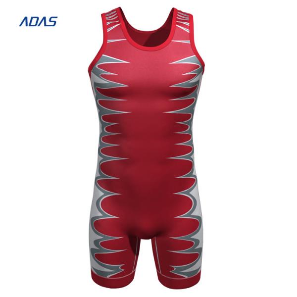 Quality Custom Quick Dry One Piece Tight Wrestling Singlet Suit With Spandex Polyester for sale