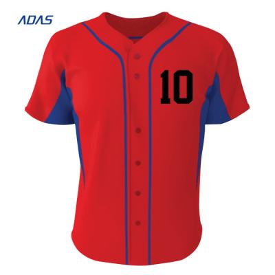 China 100% Polyester Sublimated Pullover Sports Baseball Team Wear Jersey Custom for sale