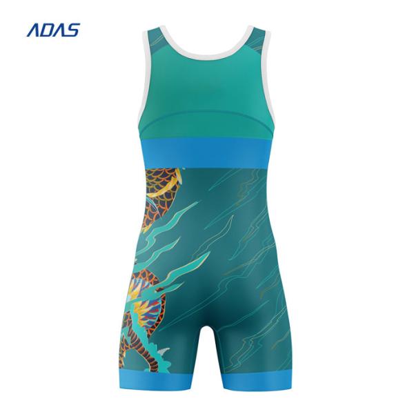 Quality Custom Mens Youth Sublimated Wrestling Singlets Spandex Sportswear for sale