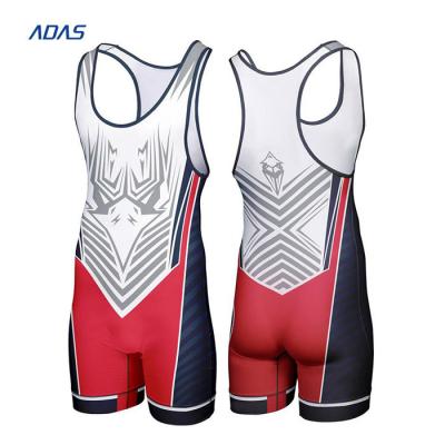 China Adult Superhero Compound Wrestling Singlets leotard Sublimation For Female Men for sale