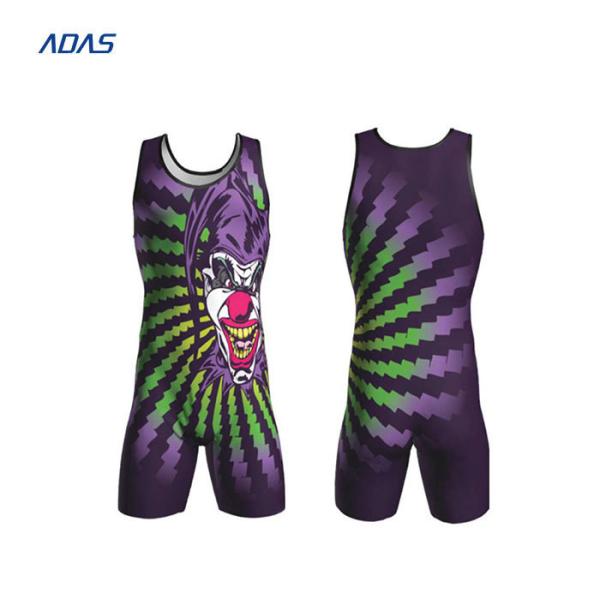 Quality Adult Superhero Compound Wrestling Singlets leotard Sublimation For Female Men for sale