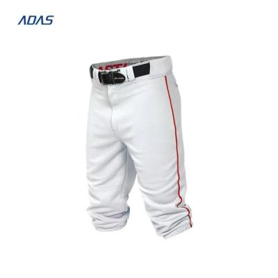 China 200gsm Lightweight Sublimated Baseball Sweatpants Uniforms Black Striped for sale