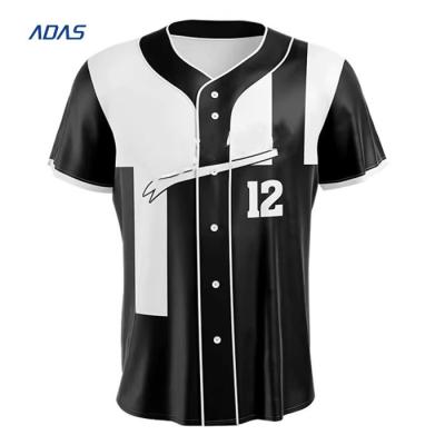 China Personalized Team Uniform All-Over Print Baseball Jersey with embroidery logo for sale