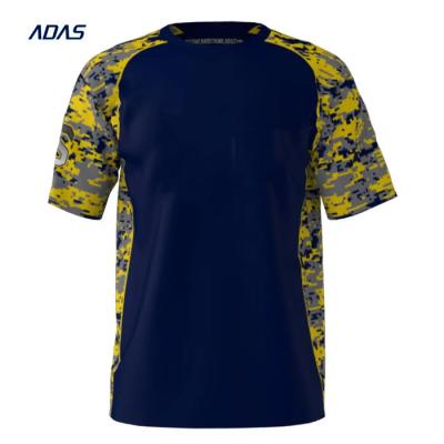 China Quick Dry Sublimated Softball Pullover Baseball Jersey With Allover Print Custom for sale