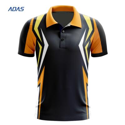 China OEM Weaving 100% Polyester T Shirts Sublimation Spandex Polo For Golfers for sale