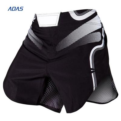 China Polyester Spandex Men'S Plain Boxing MMA Shorts BJJ Grappling Custom for sale