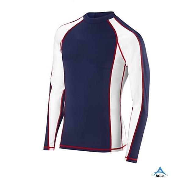 Quality Unisex Compression UPF Swim Shirts Mens Rash Guard Long Sleeve Clothing Custom for sale