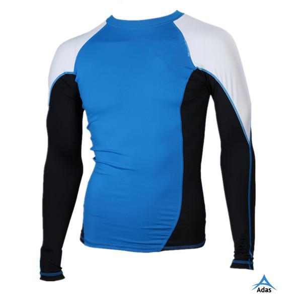 Quality Unisex Compression UPF Swim Shirts Mens Rash Guard Long Sleeve Clothing Custom for sale