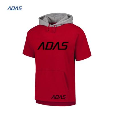 China Custom Logo Blank Mens Hooded Tshirt Pullover Oversized Polyester Sweatshirts For Sublimation for sale