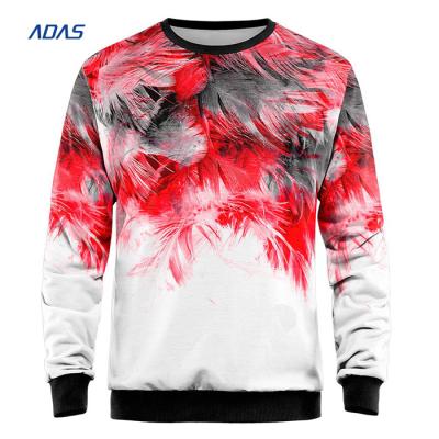 China Bulk Crewneck Polyester Sublimation Hoodies Sweatshirt Long Sleeves for sale