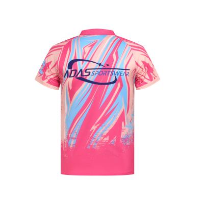China Anti Shrink Men's Dart Addicts Jerseys Polo Shirt Lightweight Polyester Custom Made for sale