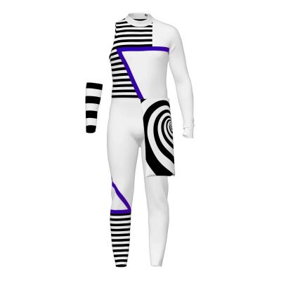 China Custom Unitard Top with side cape Performance Uniform for Color Guard,marching band for sale