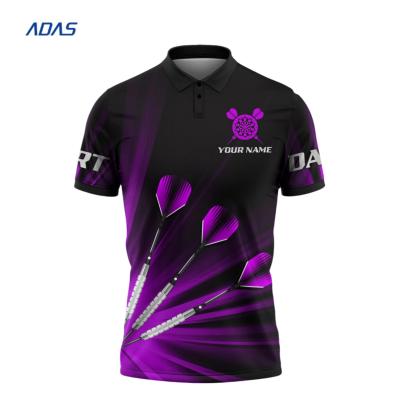 China Dart Shirts With Collar zipper/button Full Sublimation Dart Uniform Dart Jersey for sale