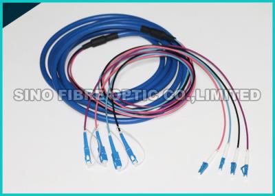 China 7.0mm Blue Jacket ODC Fiber Optic Patch Cables 2 Cores FTTA Installed for sale