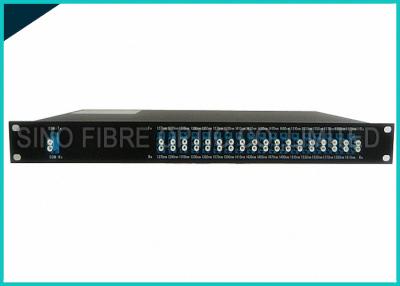 China 40 Gbps 19 Chassis 18 Channels Fiber Optic CWDM MUX DEMUX Splitter for sale