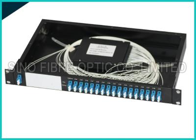 China 16 Channel Dual LC 1U 19 Rack Mount Box Fiber Optic CWDM Module Splitter for sale